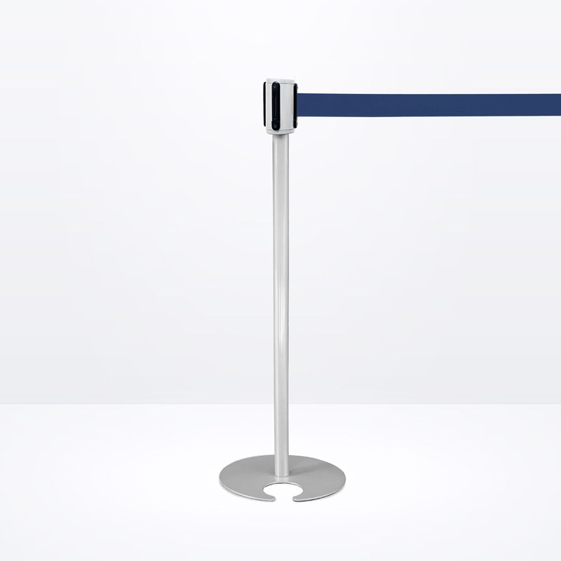 Stackable Q-Stand (Light Grey Stand) - Blue Belt | Botak Sign Pte Ltd