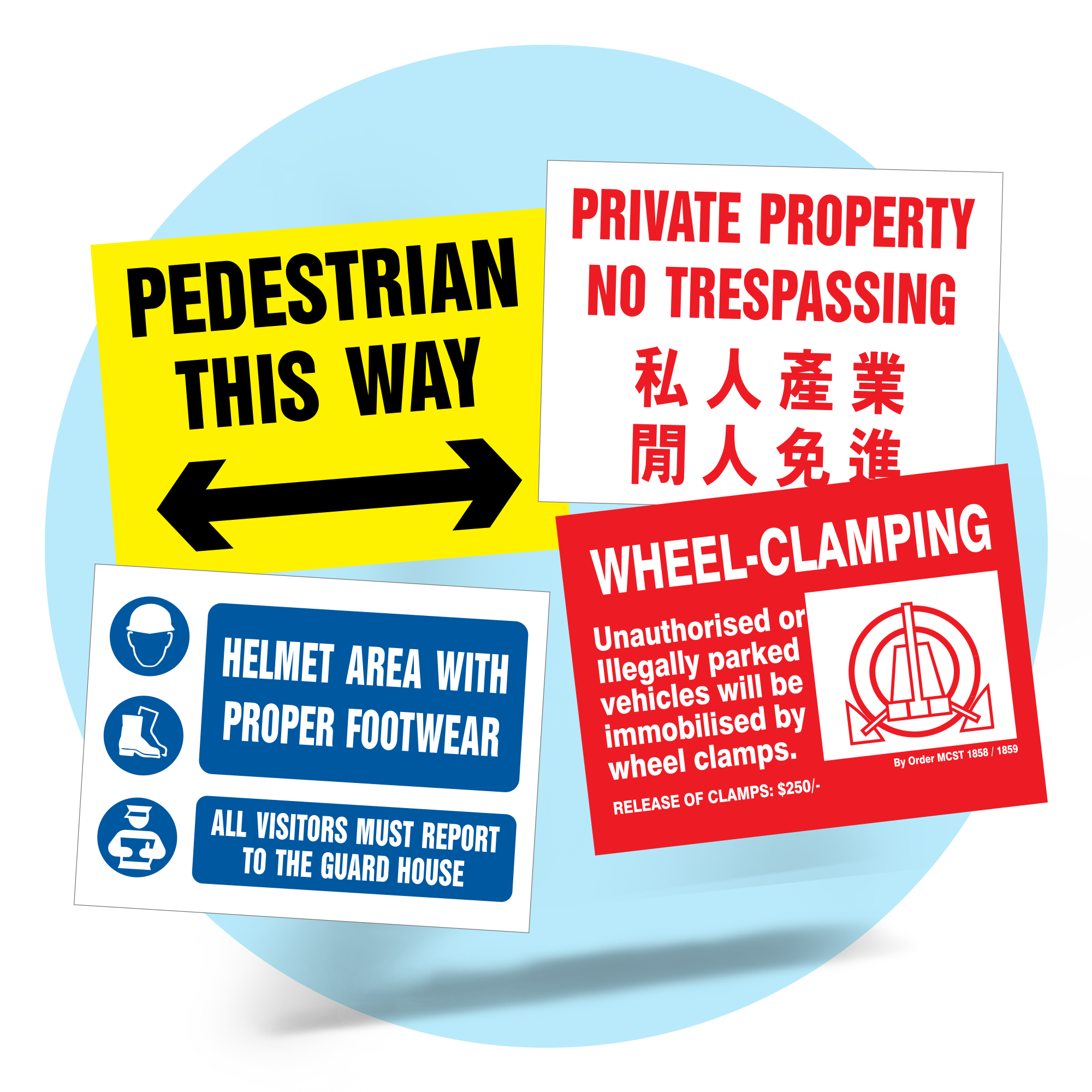 Fire Safety Signs | Botak Sign Pte Ltd