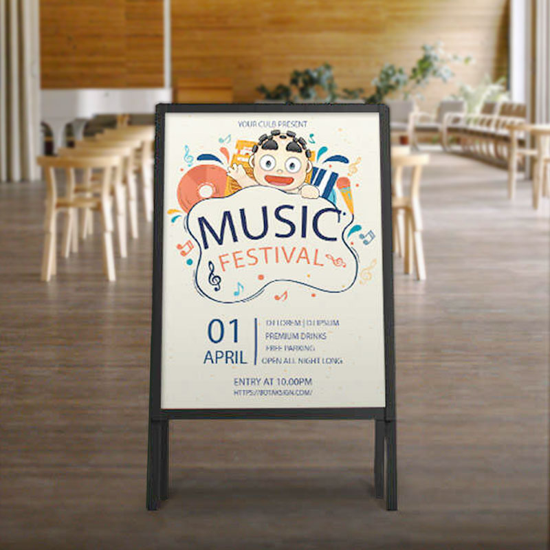 A-Stand (Silver) - A1 Size | Botak Sign Pte Ltd