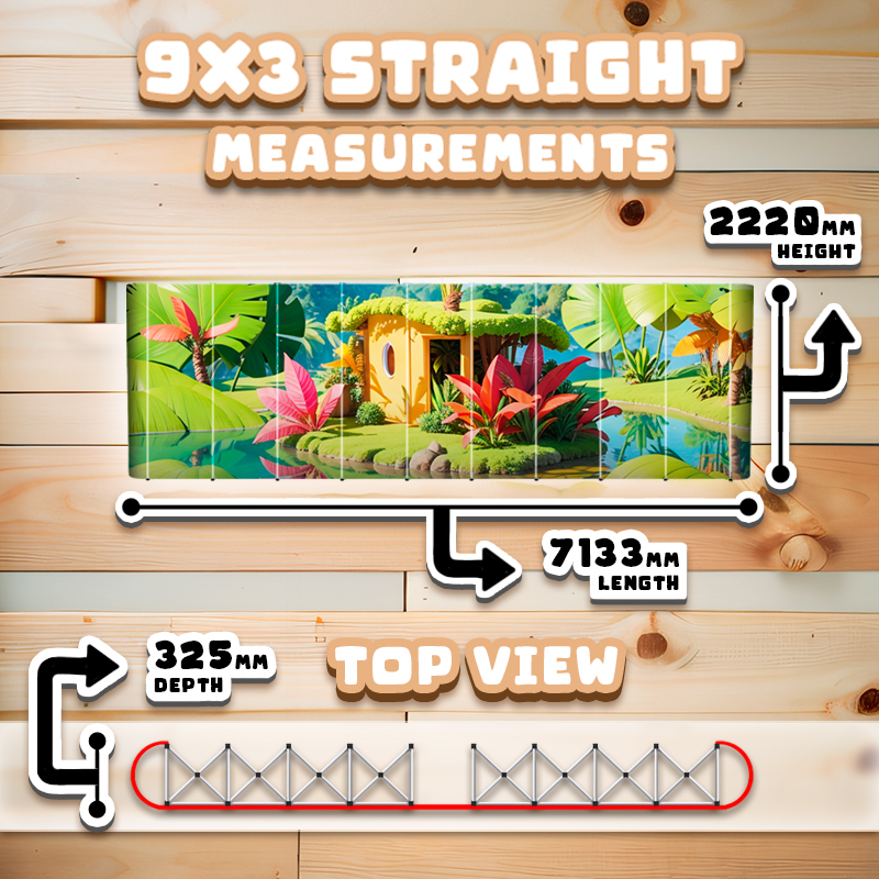 Pop Up Plus (9x3) Straight | Botak Sign Pte Ltd