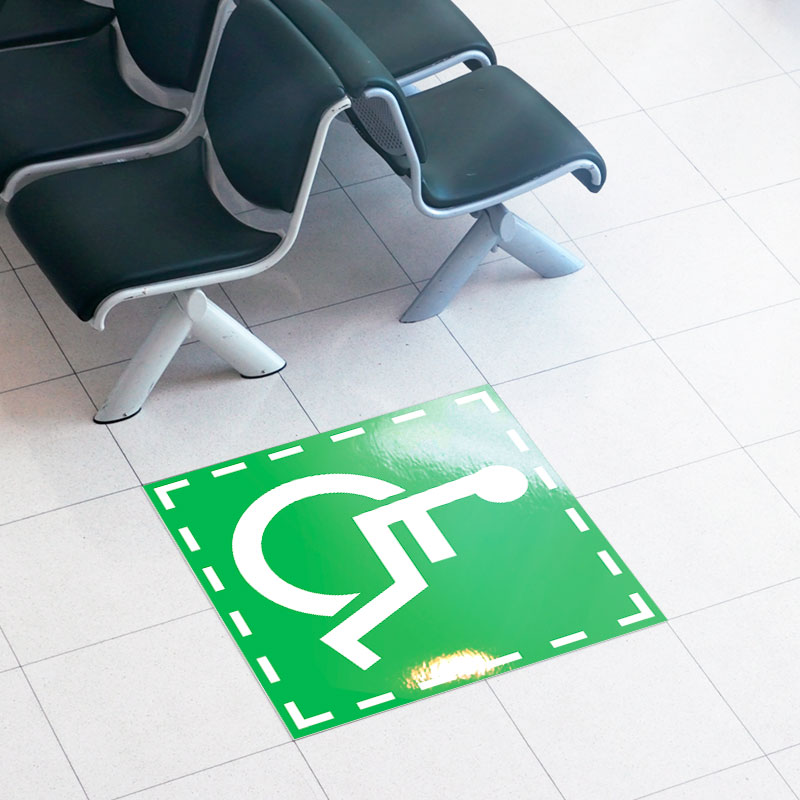 PWD Handicap Floor Signs | Botak Sign Pte Ltd